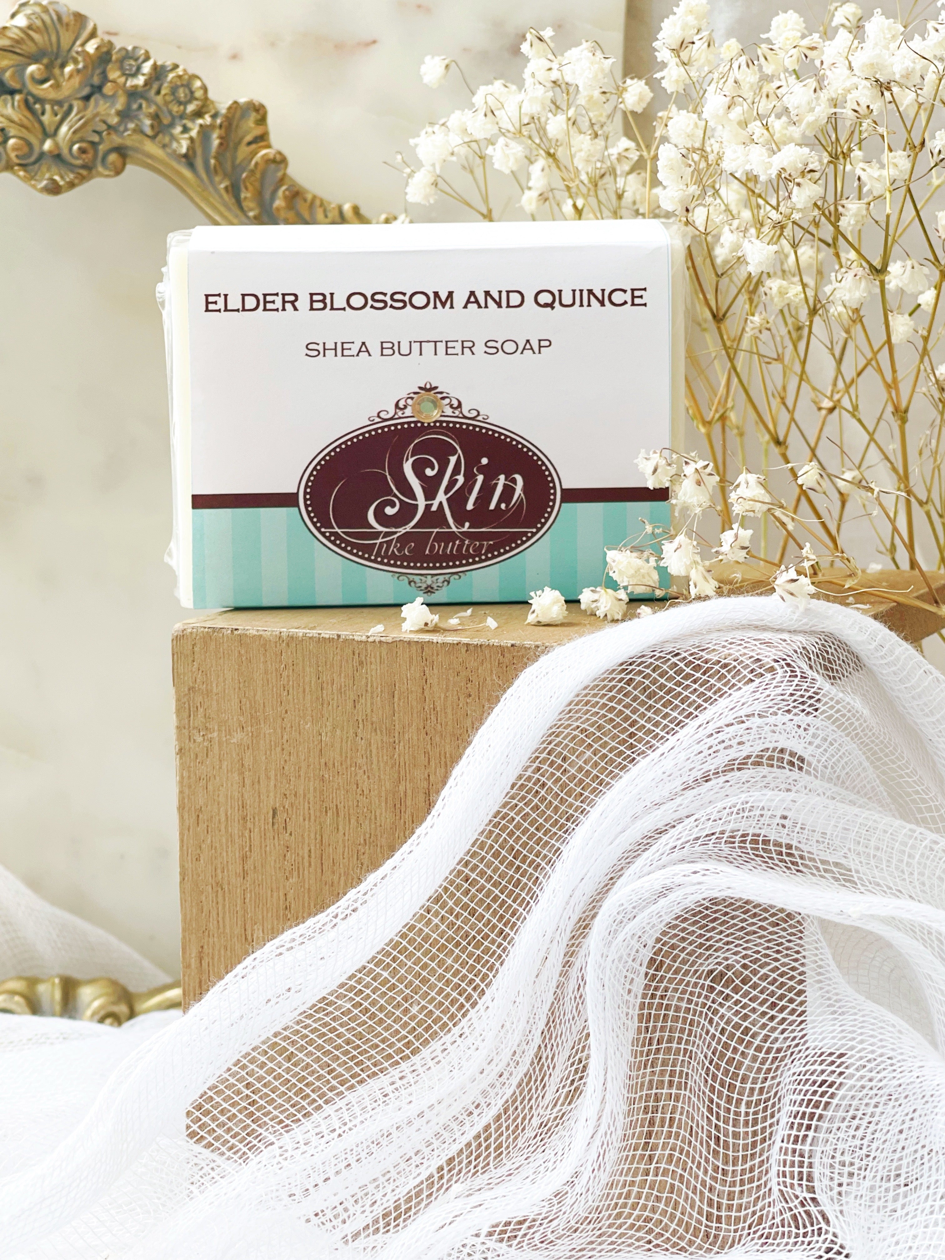 ELDER BLOSSOM AND QUINCE - Skin Like Butter - Shea Butter 4 oz Soap Ba