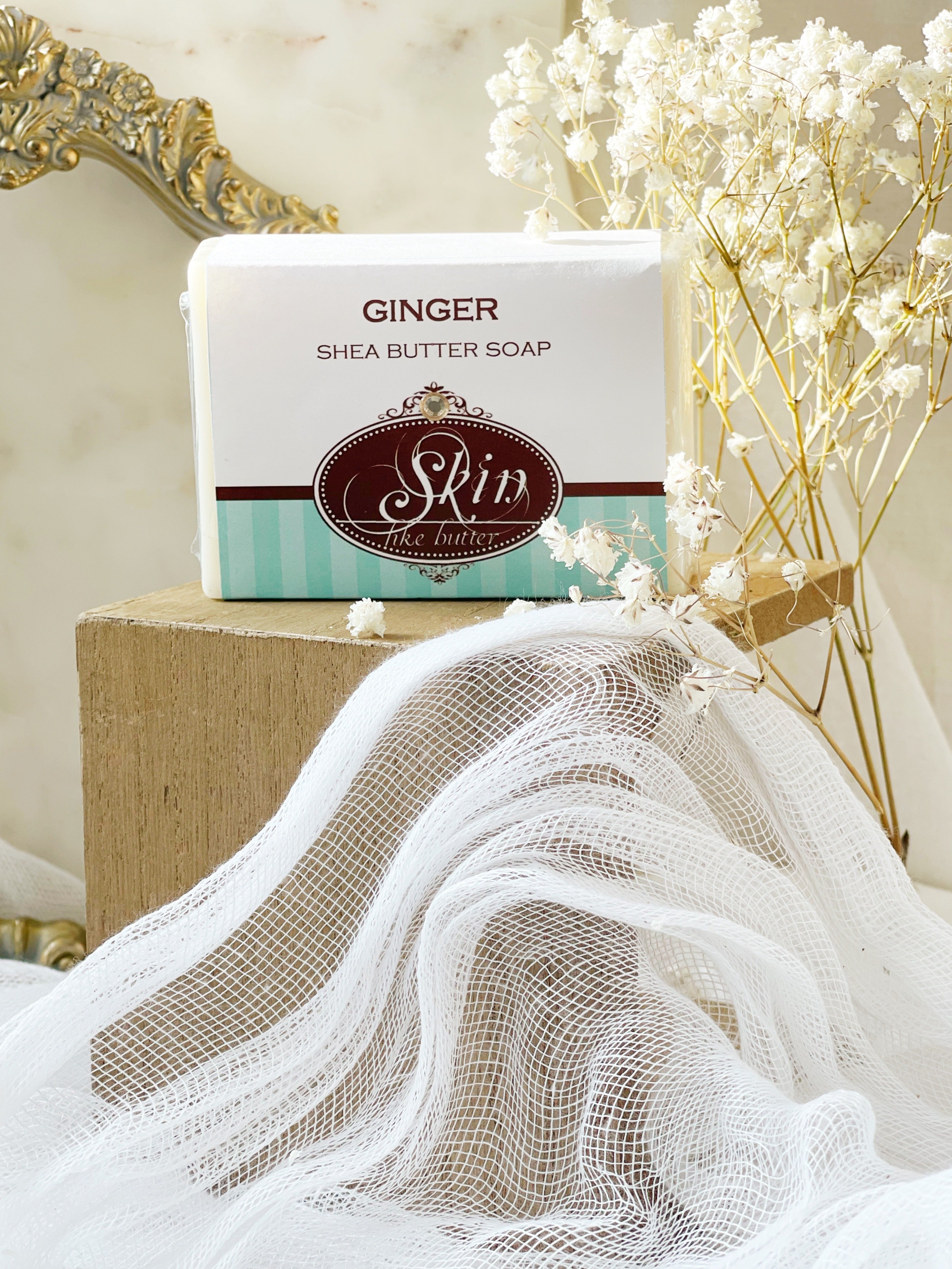 GINGER - Skin Like Butter - Shea Butter 4 oz Soap Bar