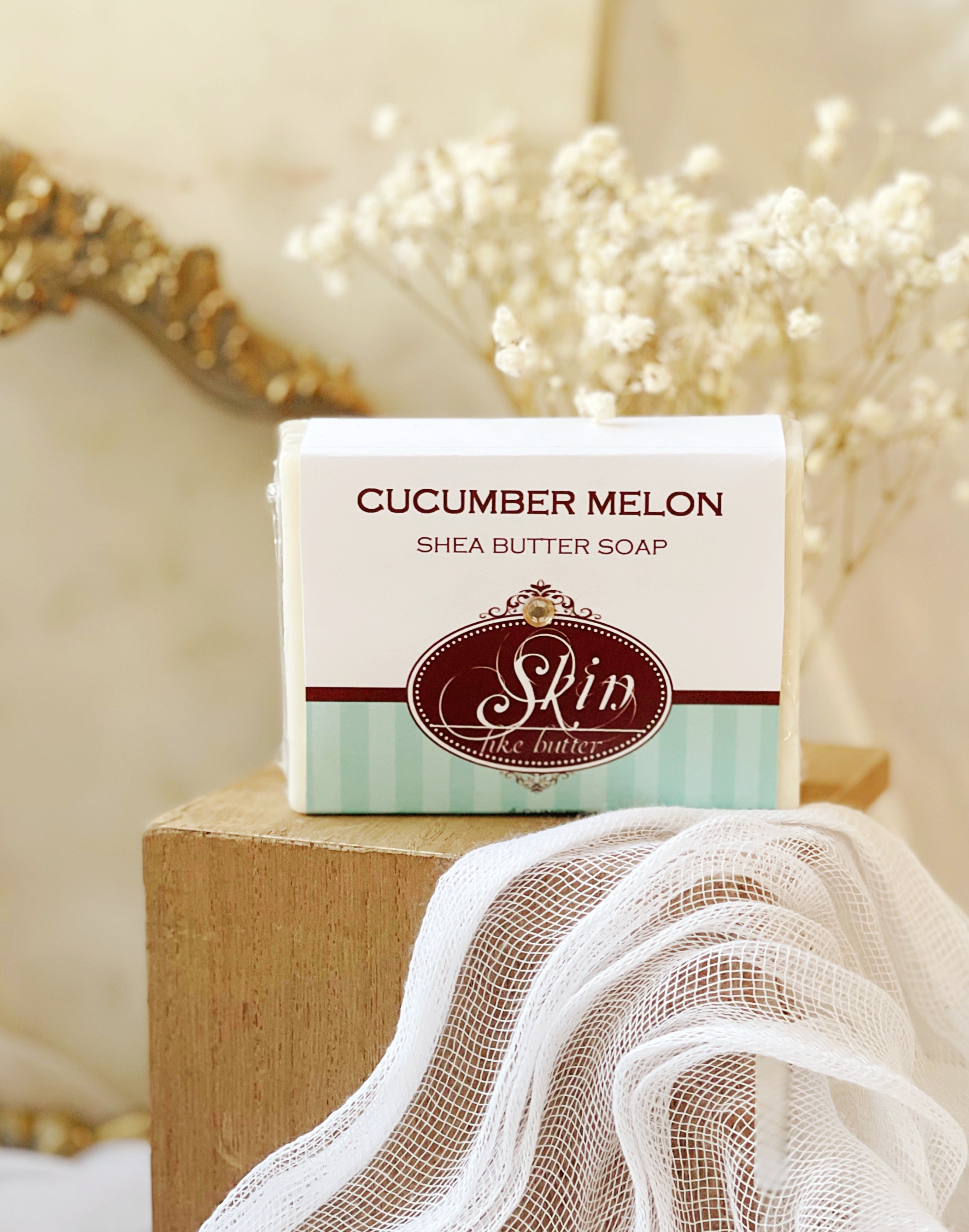 CUCUMBER MELON - Skin Like Butter - Shea Butter 4 oz Soap Bar