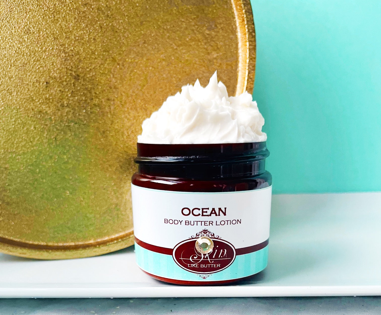 OCEAN scented water free, vegan non-greasy Skin Like Butter Body Butte